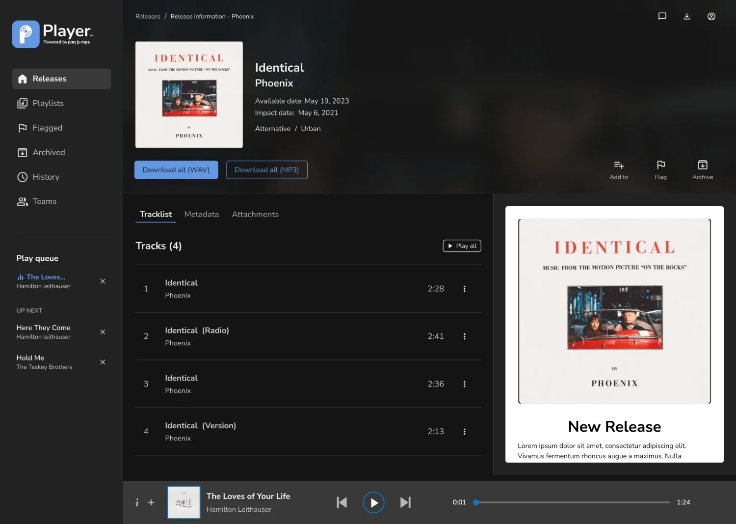 Play MPE® Player is the music discovery platform for curators